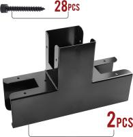 China Convenient 4X4 Arches Wood Post Base Pergola Kit with 3-Way Right Angle Corner Bracket for sale