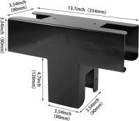 China Convenient 4X4 Arches Wood Post Base Pergola Kit with 3-Way Right Angle Corner Bracket for sale