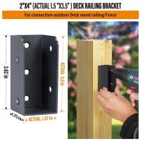 China Steel Deck Railing Brackets Connectors for 2