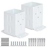 China Mailbox Post Support Brackets Wood Fence Post Anchor Base 4x4 Modular Size Structure for sale
