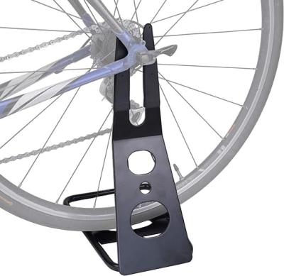 China Indoor Bike Hub Mount Parking Stand for Garage Floor NOT for Disk Brakes Powder Coated for sale