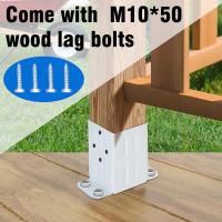 China Mailbox Post Support Brackets Wood Fence Post Anchor Base 4x4 Modular Size Structure for sale