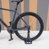 China Indoor Bike Hub Mount Parking Stand for Garage Floor NOT for Disk Brakes Powder Coated for sale