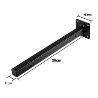 China Customized Packaging Heavy Duty Floating Shelf Brackets for Industrial Metal Shelving for sale