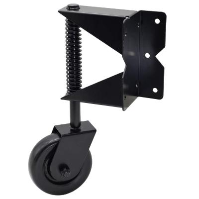 China Highway Fence Heavy Duty 5inch Rubber Gate Wheel Caster with 360 Degree Mount Plate for sale