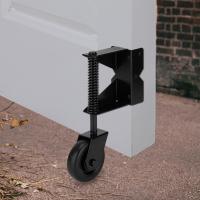 China Highway Fence Heavy Duty 5inch Rubber Gate Wheel Caster with 360 Degree Mount Plate for sale