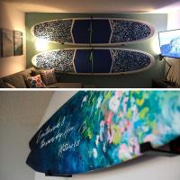 China Home and Garage Snowboard Ski Surfboard Storage Rack Space-Saving and Convenient for sale