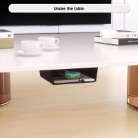 China Space-Saving Functional Design White Under Desk Drawer Organizer for Adjustable Desks for sale