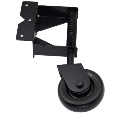 China Standard 4 inch Furniture Caster Wheels for Wooden Gate PVC Fence and Spring Loaded for sale