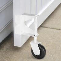 China Standard 4 inch Furniture Caster Wheels for Wooden Gate PVC Fence and Spring Loaded for sale