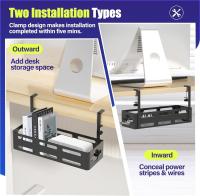 China Single Tier Cable Organizer for Desk Wire Management ISO9001 Rohs CE Certified for sale