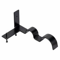 China Traditional Design Style Hang Curtain Rod Holders Conveniently Tap Into Window Frame for sale