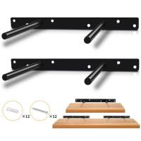 China Single-side Bracket Heavy Duty Hidden Shutter Wall Mounted Floating Shelf for Home Decor for sale