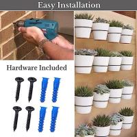 China Hanging Flower Pot Brackets for Outside 10 Inch Metal Wall Mounted Flower Pot Holders for sale