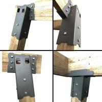 China Steel Heavy Duty Powder Coated Outdoor Stand for 4 x 4 Deer Stand Hunting Shutters Shooting Cabin Treehouse for sale