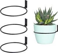 China Wall Mount Flower Pot Brackets for Balcony 5mm Thickness Hanger Hook Ring Bracket for sale
