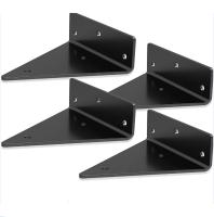 China Stamping Punching Bending Heavy Duty Black Corner Stand for Minimalist Home Decor for sale