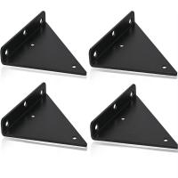 China Stamping Punching Bending Heavy Duty Black Corner Stand for Minimalist Home Decor for sale