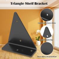China Stamping Punching Bending Heavy Duty Black Corner Stand for Minimalist Home Decor for sale