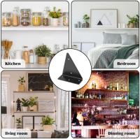 China Stamping Punching Bending Heavy Duty Black Corner Stand for Minimalist Home Decor for sale