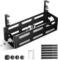 China Customizable Under Desk Cable Management Tray Packing All Metal Cable Management Box for sale
