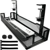 China Under Desk No-Drill Cable Basket Metal Wire Cable Tray for Tidy and Streamlined Wires for sale