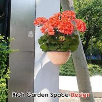 China Flexible Functional Design Carbon Steel Wall Planter Hook for Balcony Home Garden Yard for sale