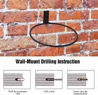 China Flexible Functional Design Carbon Steel Wall Planter Hook for Balcony Home Garden Yard for sale