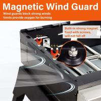 China Magnetic Steel Blackstone Griddle Wind Screens Keep Your Griddle Clean and Flame Safe for sale