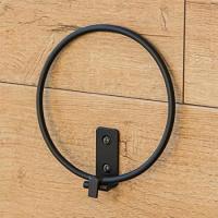 China 6 Inch 3 Piece Black Plant Pot Stand Ring Wall Mount Metal Powder Coated Finishing Home Decor for sale