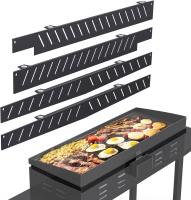 China Blackstone Griddle Wind Screens in Magnetic Stainless Steel with Hood and Rear Grease Cup for sale