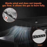 China Blackstone Griddle Wind Screens in Magnetic Stainless Steel with Hood and Rear Grease Cup for sale