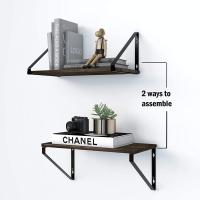 China Metal Floating Shelf Brackets 7.64*6.61*2.72cm Single-side Structure DIY Decorative for sale
