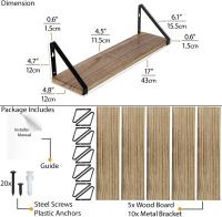 China Metal Floating Shelf Brackets 7.64*6.61*2.72cm Single-side Structure DIY Decorative for sale