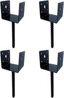 China Sample Fence Post Anchor for Deck Porch Handrail Railing Fence Plate Pergola Support for sale