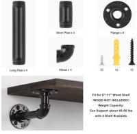 China Metal Steel Industrial Pipe Brackets for Heavy Duty Wall Mounting and Stylish Design for sale