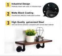 China Metal Steel Industrial Pipe Brackets for Heavy Duty Wall Mounting and Stylish Design for sale