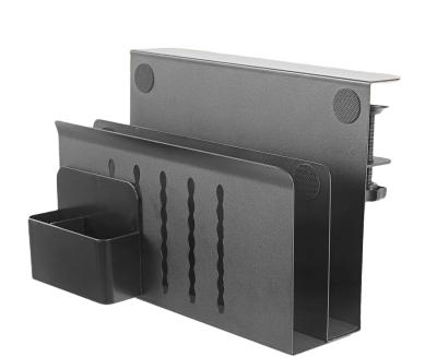 China Functional Design No Drill Laptop Stand Tablet iPad Books Holder for Desk Organization for sale