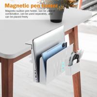 China Pen Holder for Laptop Stand Tablet iPad books Holder Under Desk Hanging Organizer for sale
