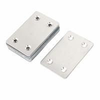 China Powder Coated 1.5mm Thickness Straight Mending Metal Flat Bracket Plates Fixing Corner Brace for sale