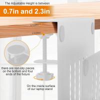 China Pen Holder for Laptop Stand Tablet iPad books Holder Under Desk Hanging Organizer for sale