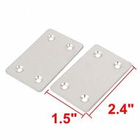 China Powder Coated 1.5mm Thickness Straight Mending Metal Flat Bracket Plates Fixing Corner Brace for sale