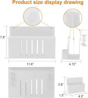 China Pen Holder for Laptop Stand Tablet iPad books Holder Under Desk Hanging Organizer for sale