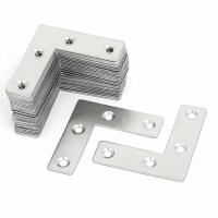 China Metal L Shaped Flat Fixing Mending Repair Plates Bracket with 50mmx50mmx1mm Size for sale