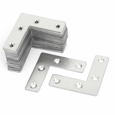 China Metal L Shaped Flat Fixing Mending Repair Plates Bracket with 50mmx50mmx1mm Size for sale