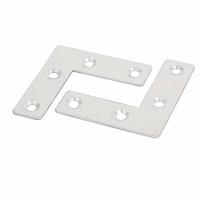 China Metal L Shaped Flat Fixing Mending Repair Plates Bracket with 50mmx50mmx1mm Size for sale