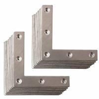 China Metal L Shaped Flat Fixing Mending Repair Plates Bracket with 50mmx50mmx1mm Size for sale