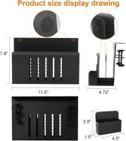 China Laptop Stand Under Desk 2 Tier Steel Hanging Desk Organizer for Tablet iPad books Holder for sale