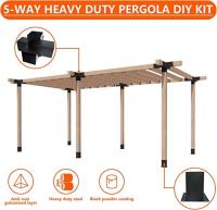 China Black Powder-Coated Arbours Hardware Kit for DIY Elevated Wood Stand Assembly Project for sale