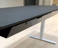 China Wire Management Made Easy with Under Desk Flip Down Cable Tray and Single-side Bracket for sale